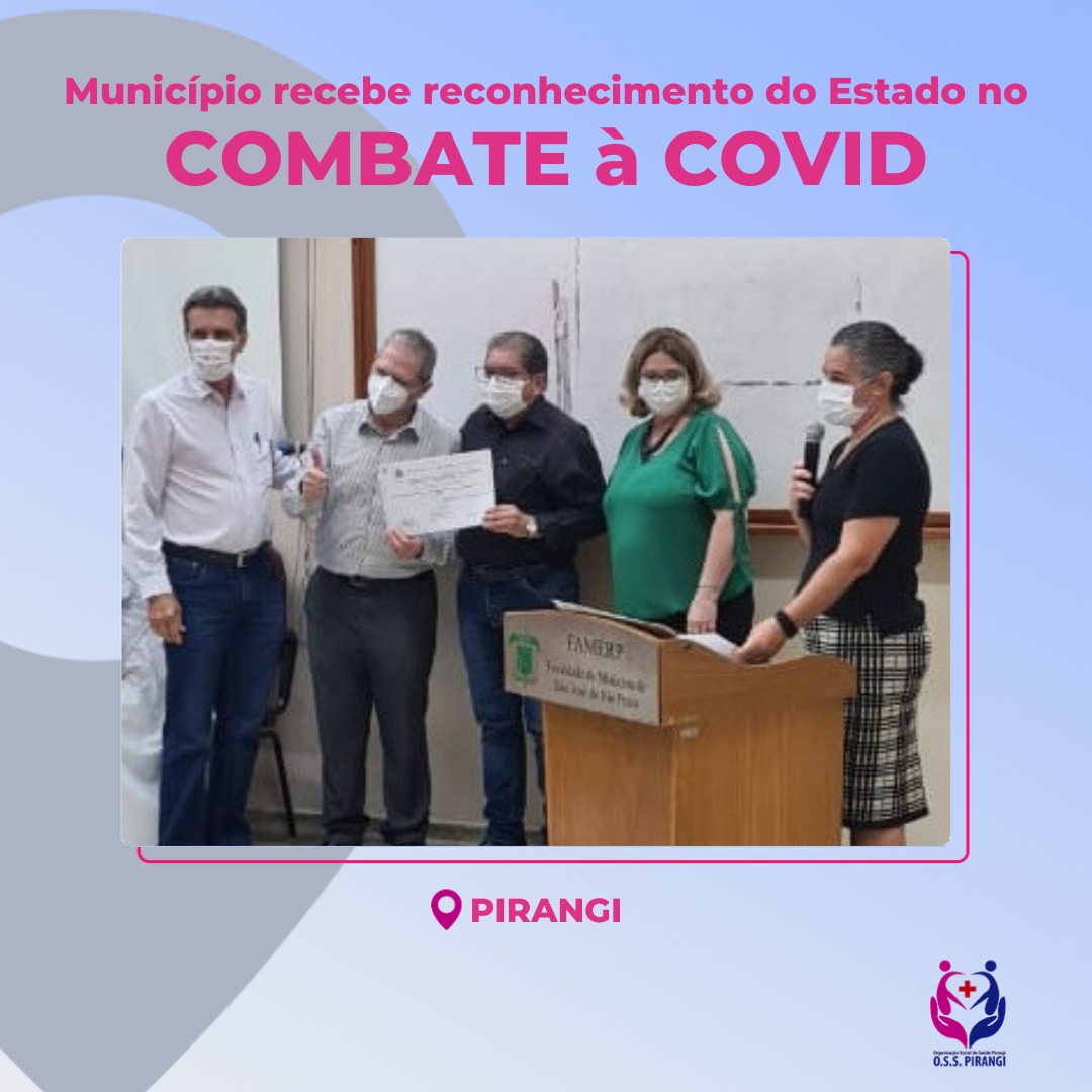 Pirangi recebe certificado de prevenção e combate à Covid-19 | OSS Pirangi